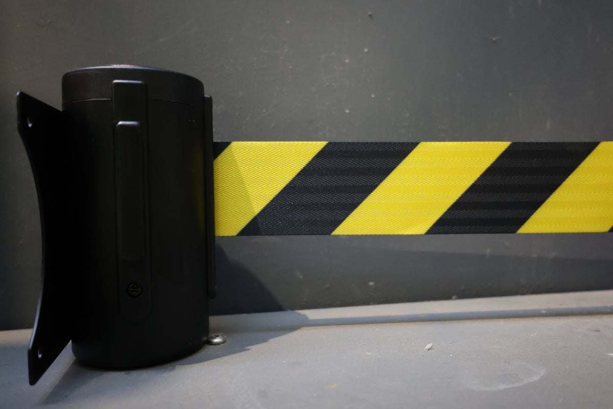 Wall Mount Retractable Belt – 4.6m Black Body – Premier Workplace Safety