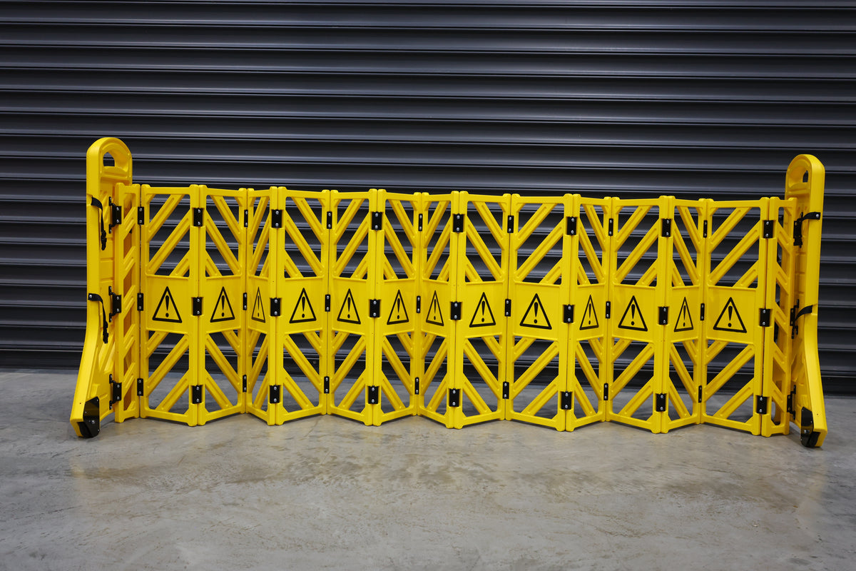 Plastic Folding Mobile Barrier – Premier Workplace Safety