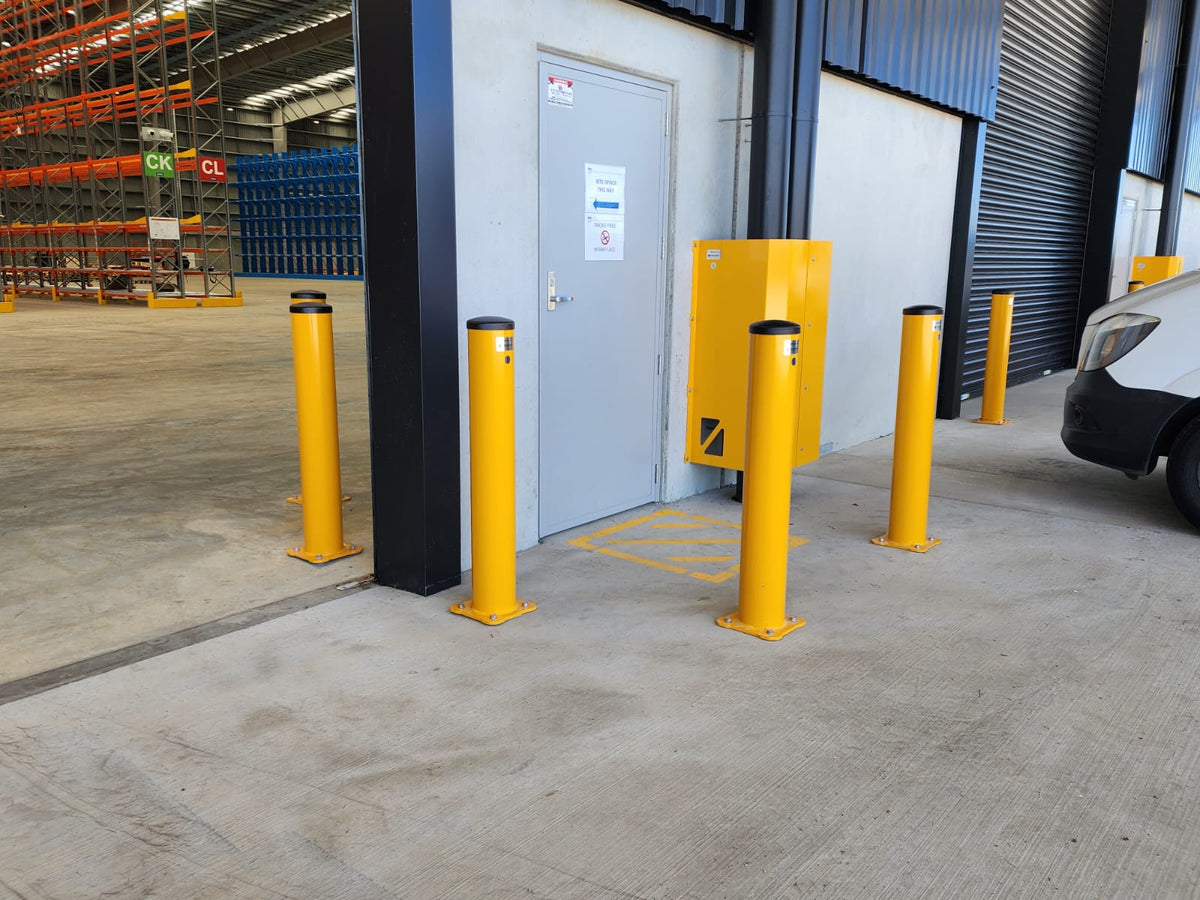 Surface Mount Bollard – Yellow – Premier Workplace Safety